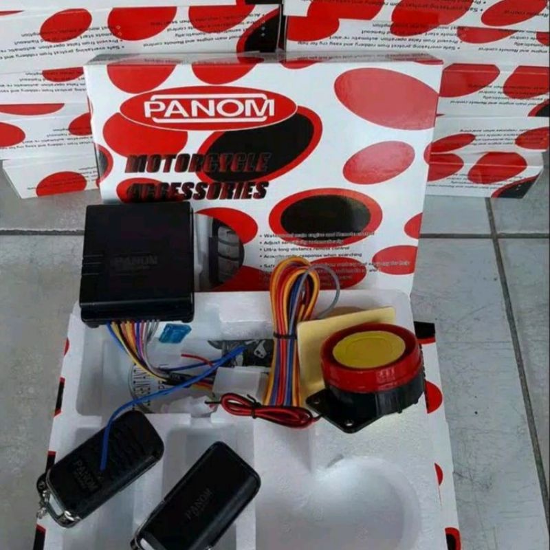 Jual ALARM MOTOR DENGAN STARTER 2 REMOTE ANTI MALING GEMBOK MOTOR ...