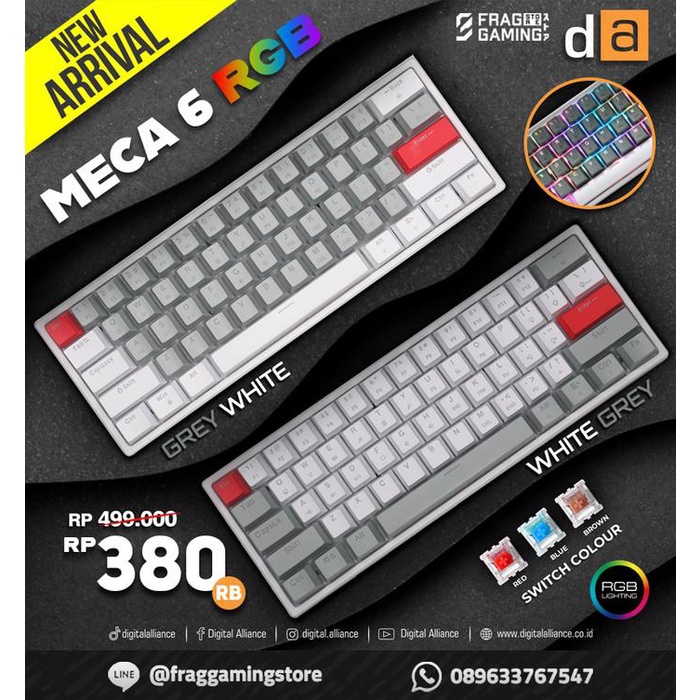 Jual Digital Alliance Meca 6 RGB / DA Meca 6 RGB 60% - Gaming Keyboard ...