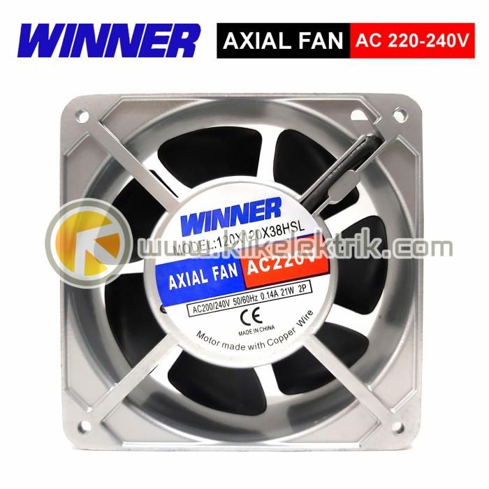 Jual Cooling Fan Ac 220V 12X12X3.8Cm Kipas Pedingin 12Cm Winner 4 Inch | Shopee Indonesia
