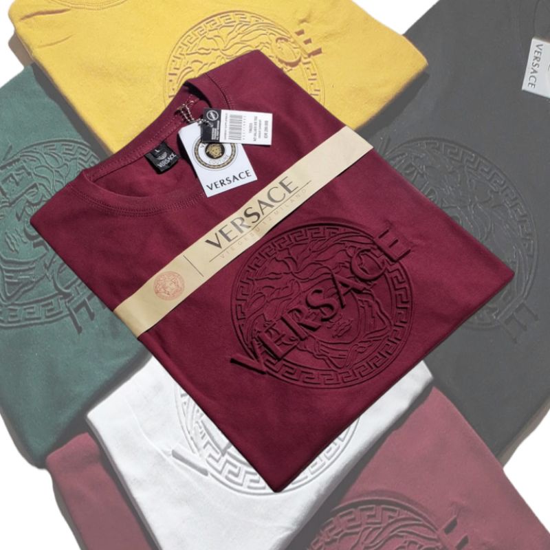 Jual Baju Kaos Pria Embos Medusa Logo VRCS Combed 30s | Shopee Indonesia