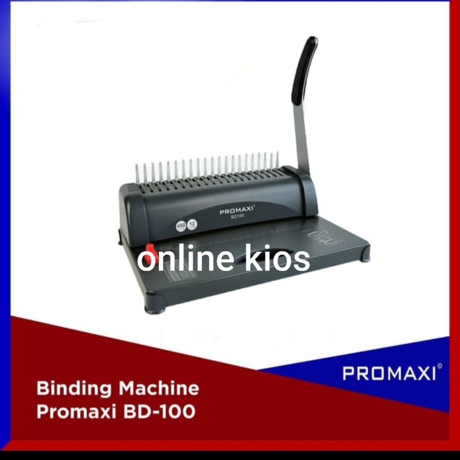Jual Mesin Jilid PROMAXI BD-100 - Alat Binding /Jilid Spiral Plastik ...