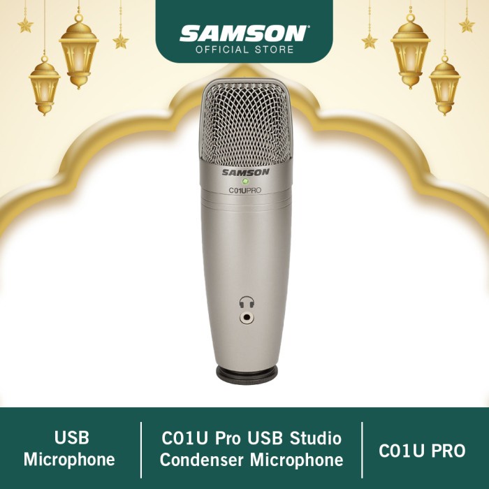 Jual Samson C01U Pro USB Studio Condenser Microphone | Shopee Indonesia