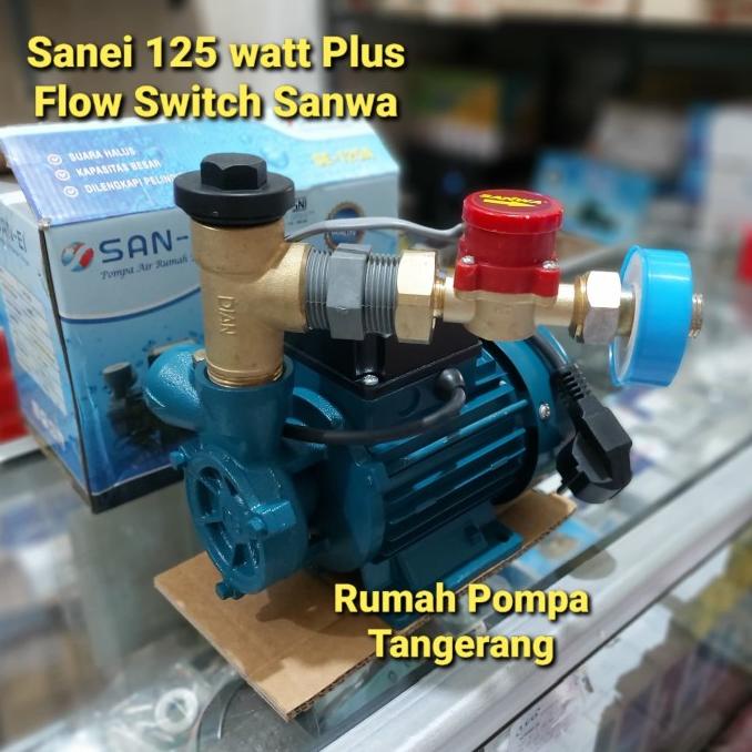 Jual Pompa Air Kecil Bantu Dorong Merk Sanei 125 Plus Flow Switch Sanwa ...