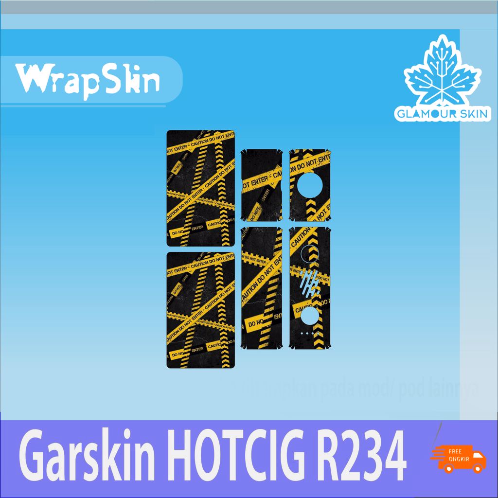 Jual Premium Hotcig R234 VAPOR/MOD/POD Garskin skin Wrap Custom & COD ...
