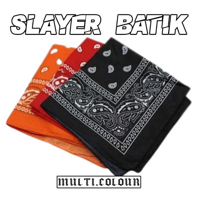 Jual Slayer scraft motif batik / bandana baff slayer multifungsi ...