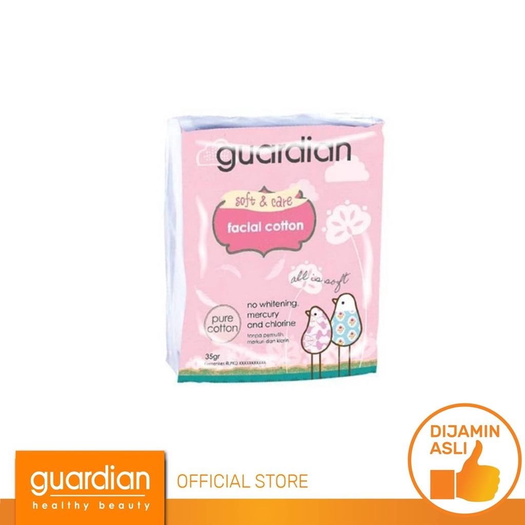 Jual GUARDIAN Essential Facial Cotton 35g | Shopee Indonesia