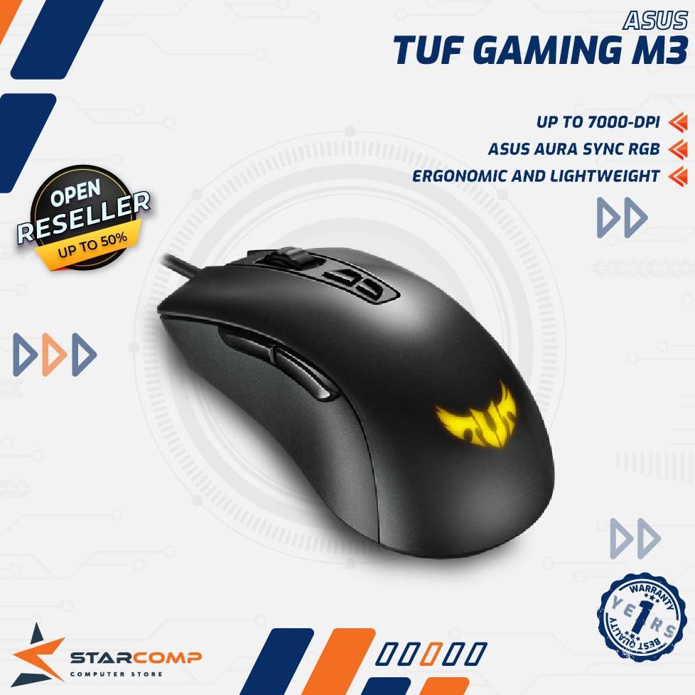 Jual ASUS TUF Gaming M3 Ergonomic Wired RGB Gaming Mouse | Shopee Indonesia