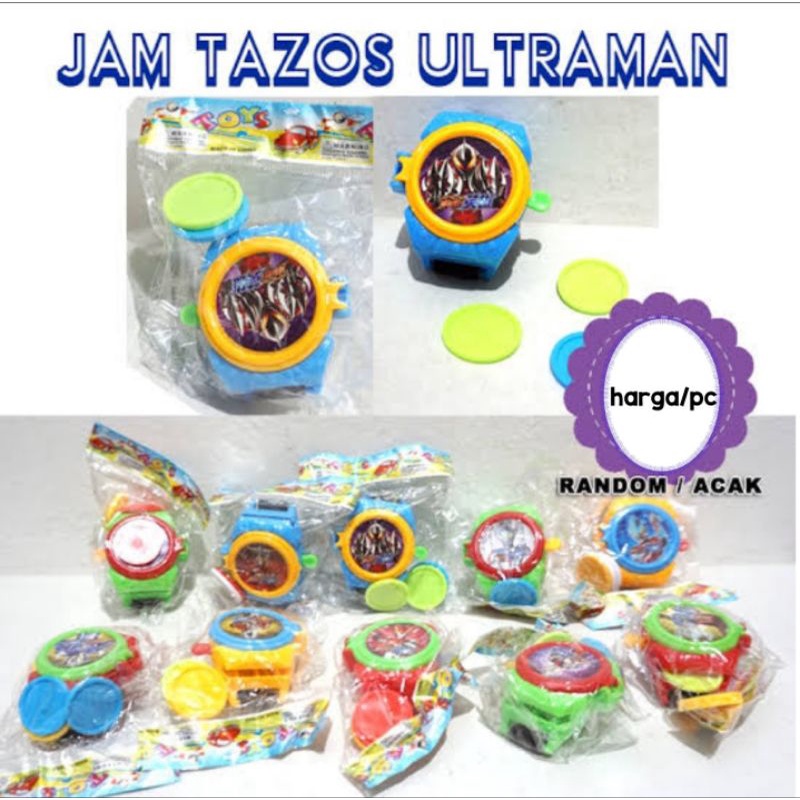 Jual mainan jam tazos ultraman harga /pc ultra | Shopee Indonesia