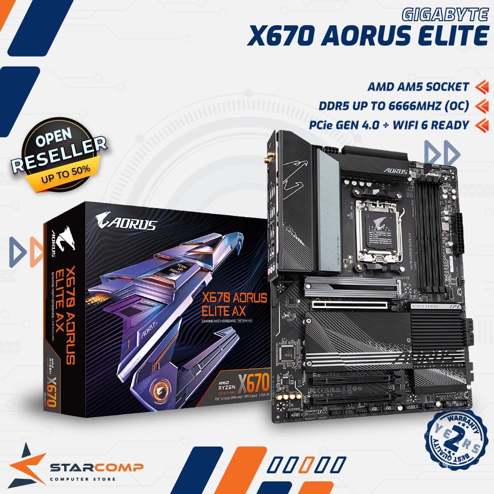 Jual Gigabyte X670 AORUS ELITE AX AM5 Motherboard DDR5 ATX X 670 ...