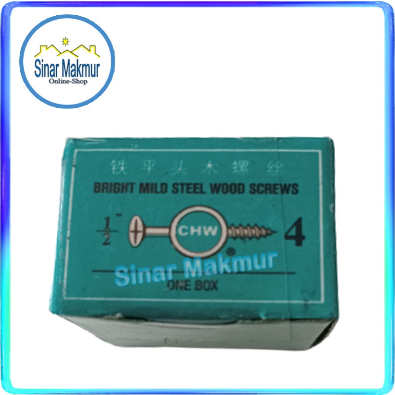 Jual Skrup Sekrup Kayu Plus 1/2" x 4 | Shopee Indonesia