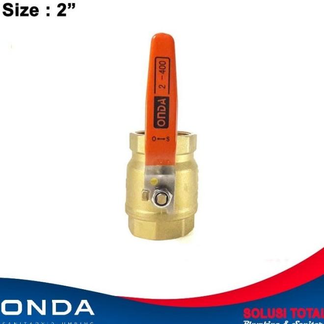 Jual Ball Valve Kuningan / Brass Onda 2 Inch Stop Kran Keran Engkol | Shopee Indonesia