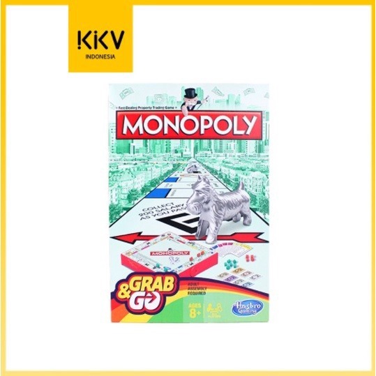 Jual KKV Mainan Papan Board Game Monopoli HASBRO Monopoly Grab and Go ...