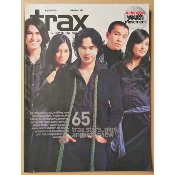 Jual Majalah Trax Oktober 2006 - Cover Nicholas Saputra. Titi Kamal. Nia. Marcel dan Samuel ...