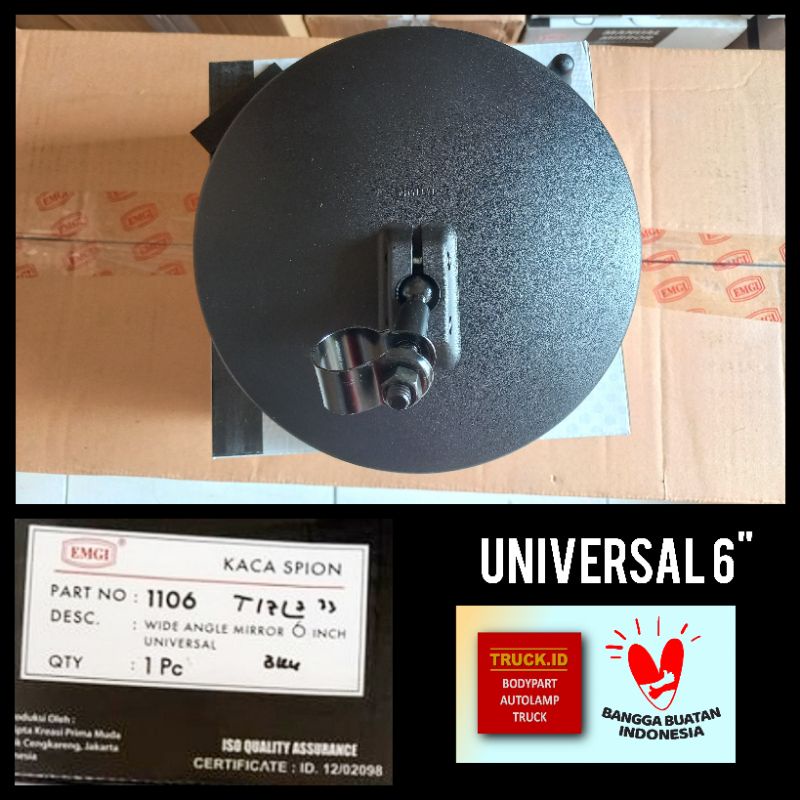 Jual KACA SPION BULAT BUNDAR CEMBUNG TAMBAHAN TRUK 6 INCI UNIVERSAL LH ...
