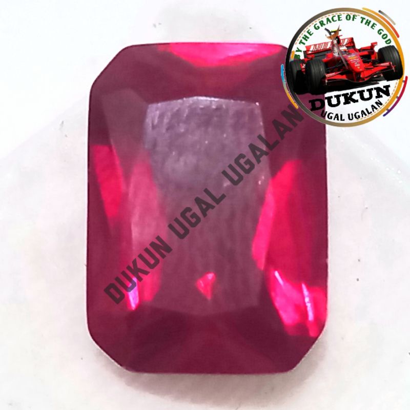 Jual Magnificent Tetragon Batu Merah Ruby Delima MD Merah Siam Rose ...