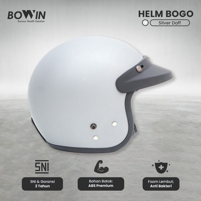 Jual Bowin Helm Sni Premium Carbon Fiber Helm Half Face Bogo / Helm ...