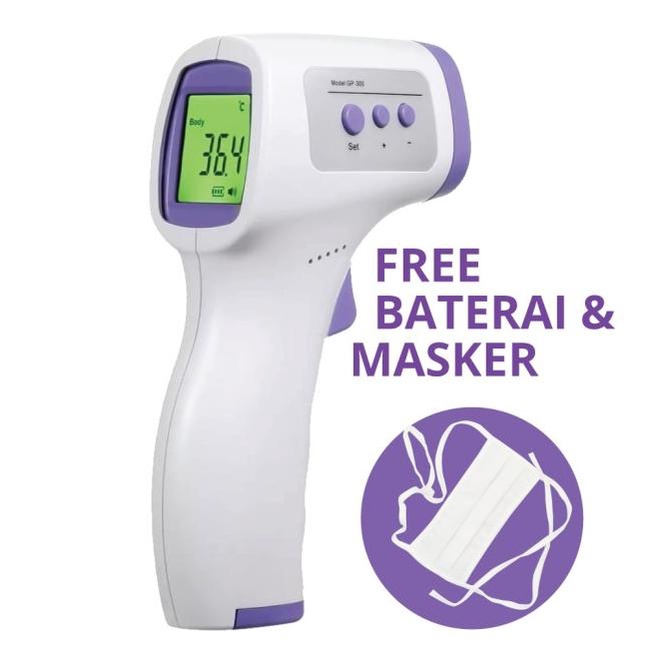 Jual Thermogun Infrared Non Contact Thermometer Suhu Tubuh FREE BATERAI | Shopee Indonesia