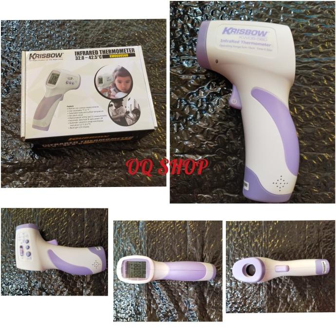 Jual KRISBOW TERMOMETER INFRARED PENGUKUR SUHU TUBUH ALAT UKUR SUHU ...