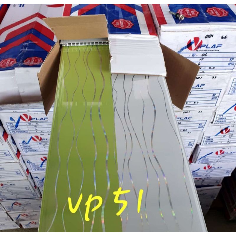 Jual Plafon PVC Sudah Potongan Panjang 60 Cm Lebar 20 cm Tebal 8mm ...