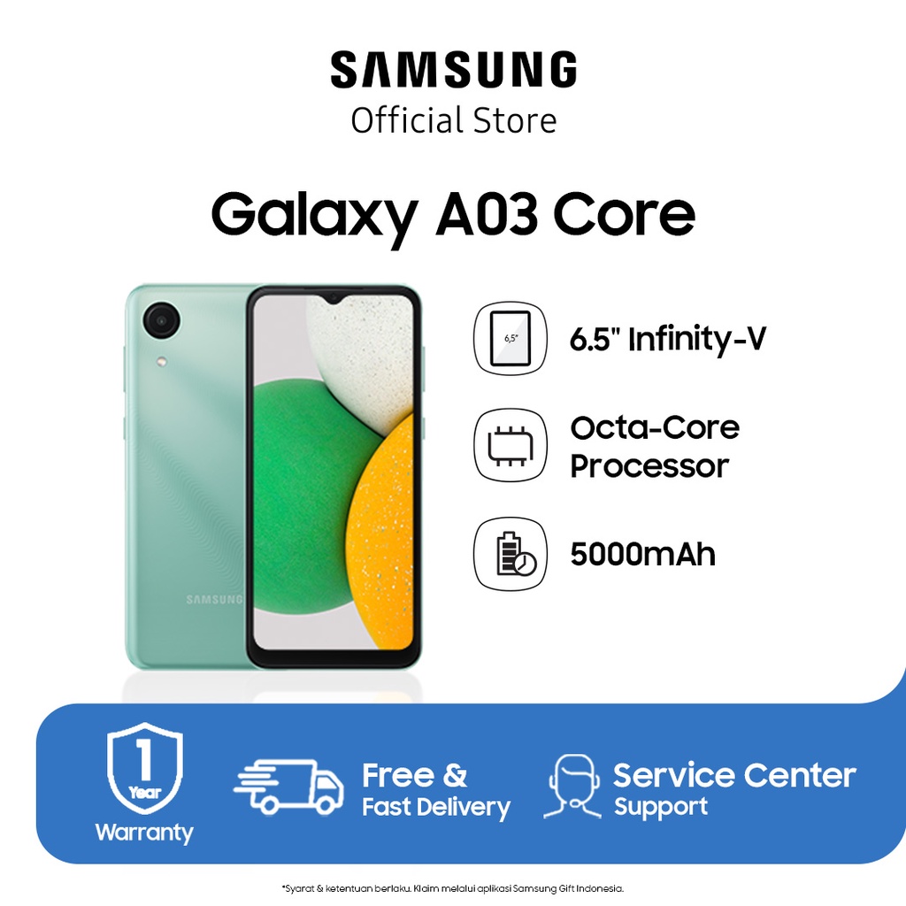 Jual Samsung Galaxy A03 Core - Mint | Shopee Indonesia