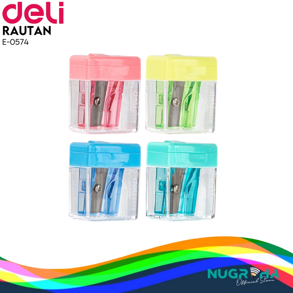 Jual DELI Rautan Pensil Pencil Sharpener Kotak 0574 | Shopee Indonesia
