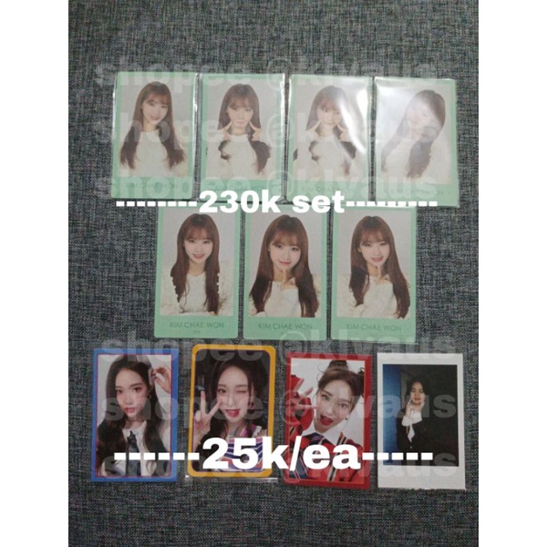 Jual Pc Photocard aab chaewon zoa jihan le sserafim izone iz*one weeekly benefit bene tc ld sw ...