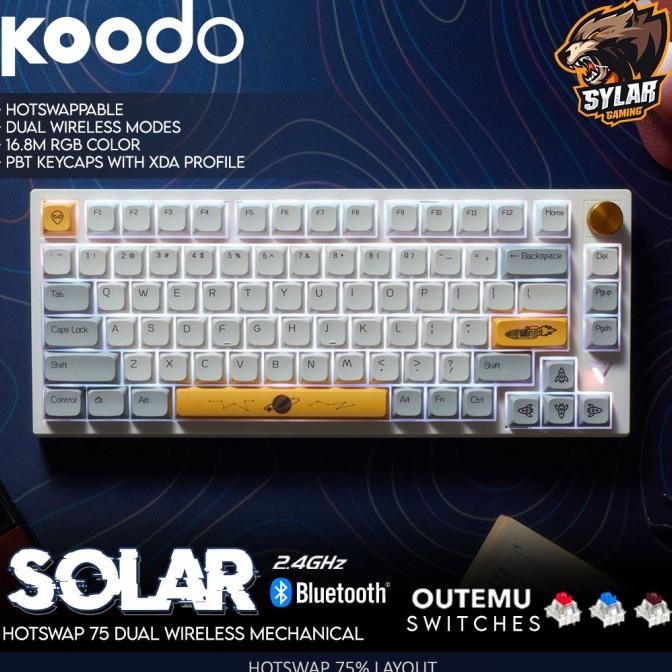 Jual Koodo Solar 75% With Knob Mechanical Gaming Keyboard | Shopee ...