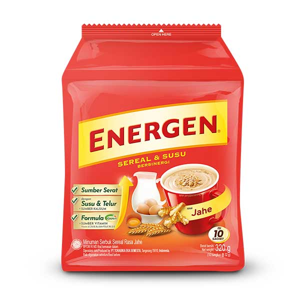 Jual ENERGEN JAHE 10 S X 29 GR | Shopee Indonesia