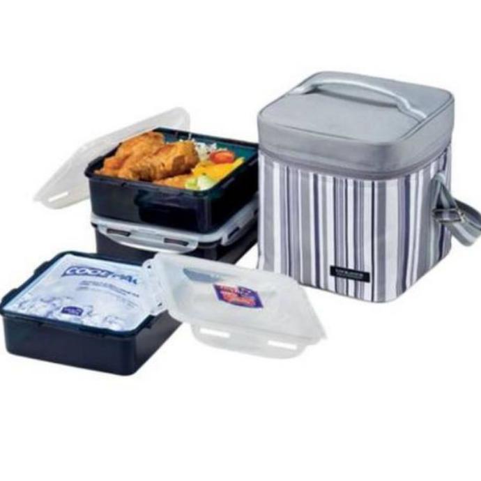 Jual Lock N Lock Lunch Box Set With Strip Bag - Kotak Makan Piknik ...