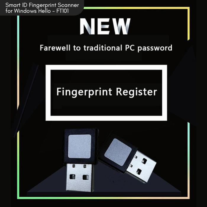 Jual Smart ID USB Fingerprint Reader Windows Hello PC Laptop Lock ...