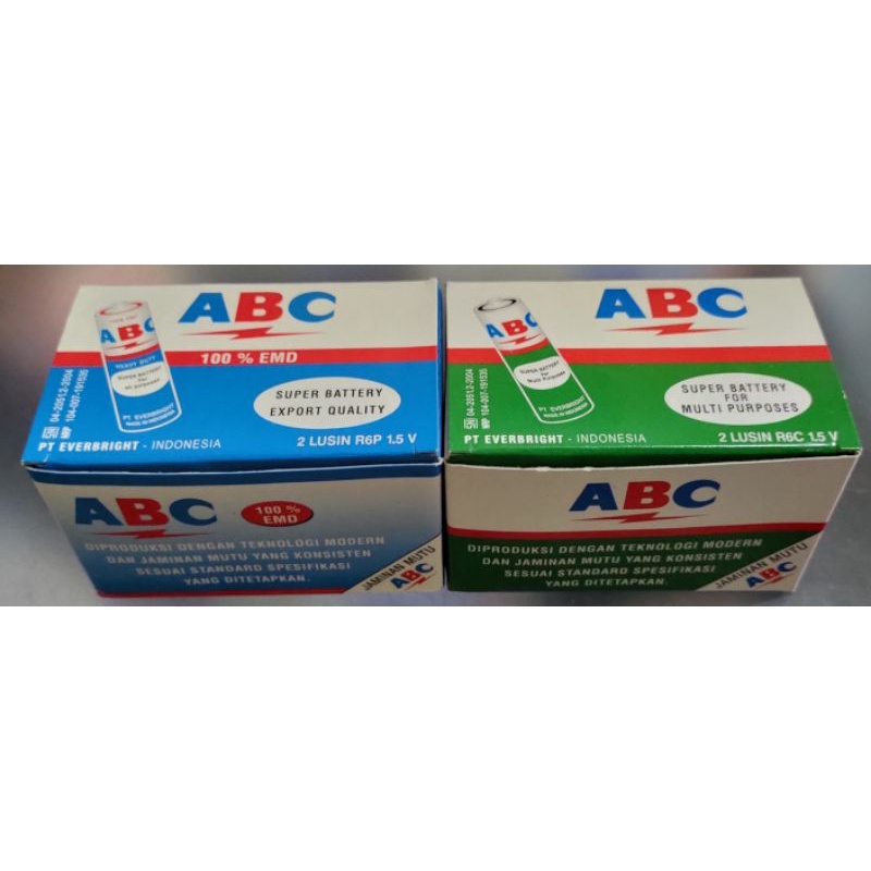 Jual 1 Box (24Pcs) Baterai / Batre ABC AA R6P / R6C 1.5V | Shopee Indonesia