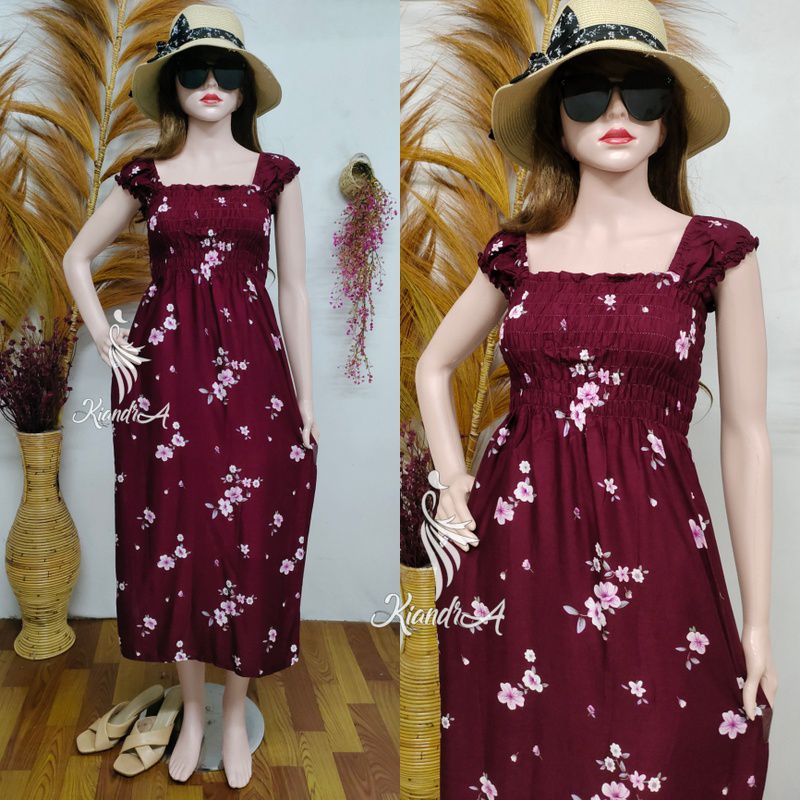 Jual Daster Singlet Panjang Rayon Bali Kerut Dada Size Xlbaju Tidur Wanita Adem Murahkekinian