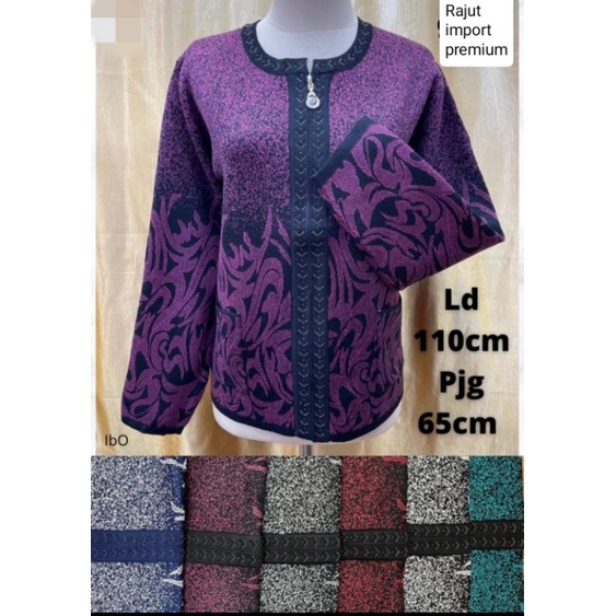 Jual NEW!!Rajut Jaket/ Jaket Rajut Premium/ Rajut Tebal/ Rajut Bordir ...