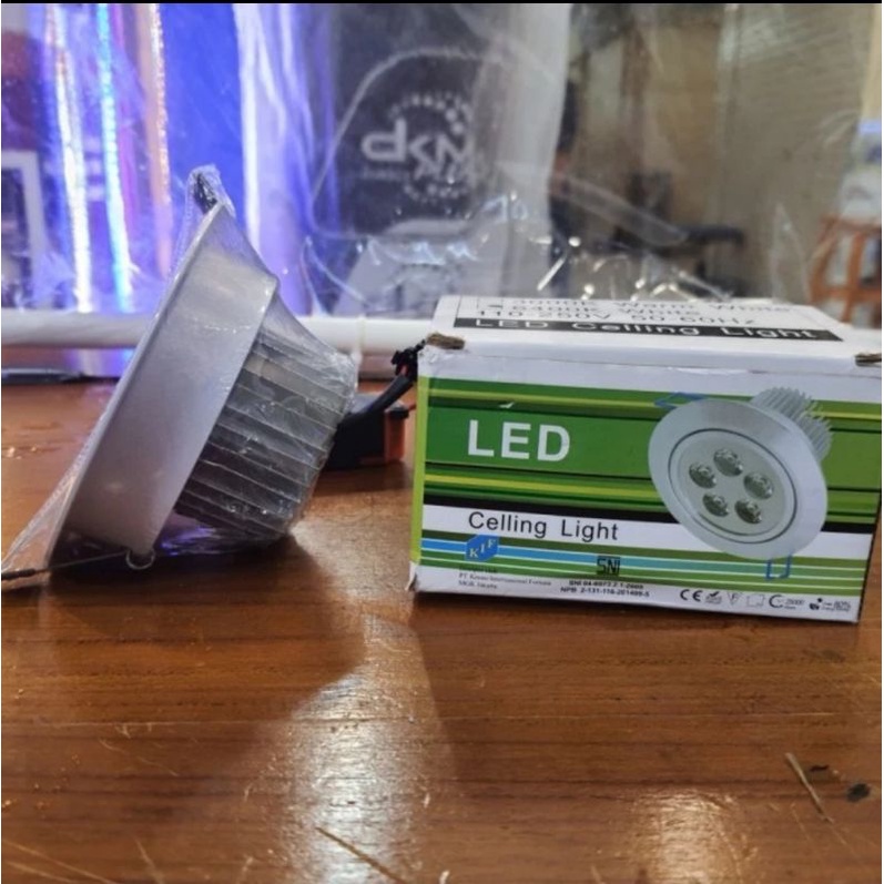 Jual Lampu Ceiling Plafon / Downlight Led Ceiling 5W / 5 Mata | Shopee ...