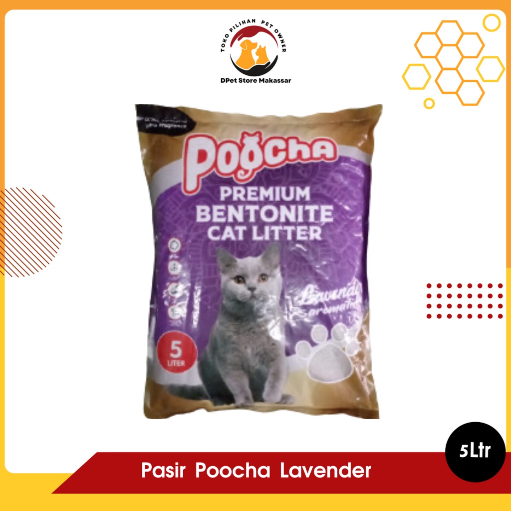 Jual Pasir Kucing gumpal wangi-Pasir Poocha Lavender 5L | Shopee Indonesia