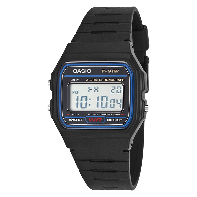 Jual [MID YEAR SALE] Jam Tangan Unisex Casio General F-91W-1DG Classic Digital Dial Black Resin ...