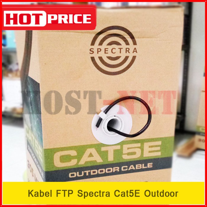 Jual Kabel STP Spectra Cat5E Outdoor | Cable LAN Jaringan Cat5 305M ...