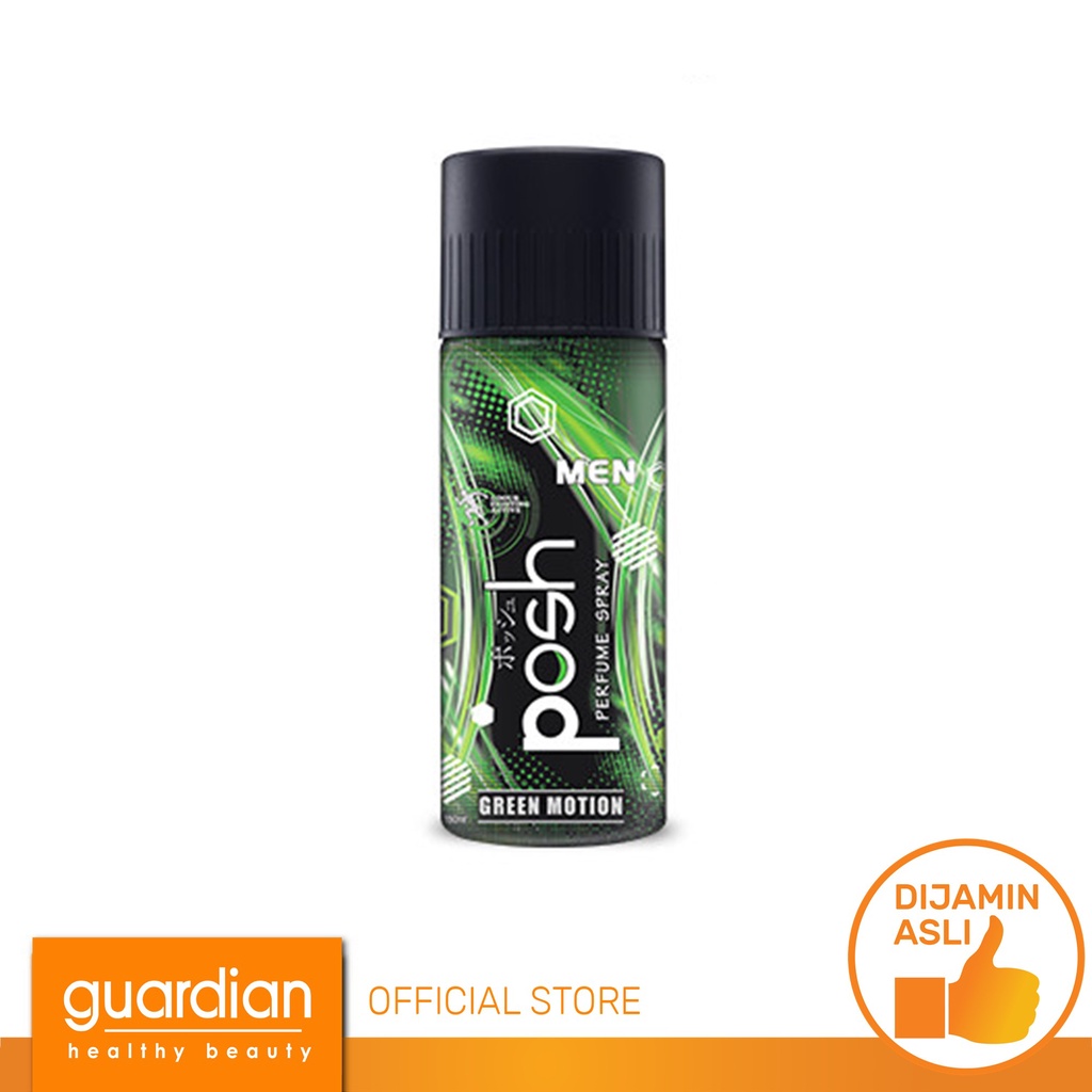 Jual POSH Men Body Spray Green Motion 150ml | Shopee Indonesia