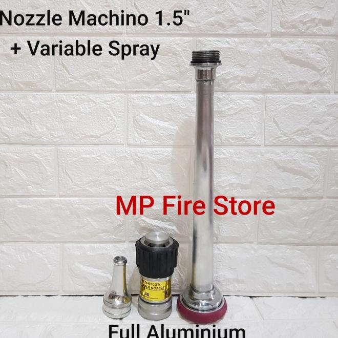 Jual Fire Jet Nozzle Machino 1.5 In Pemadam Full Aluminium + Variable Spray | Shopee Indonesia