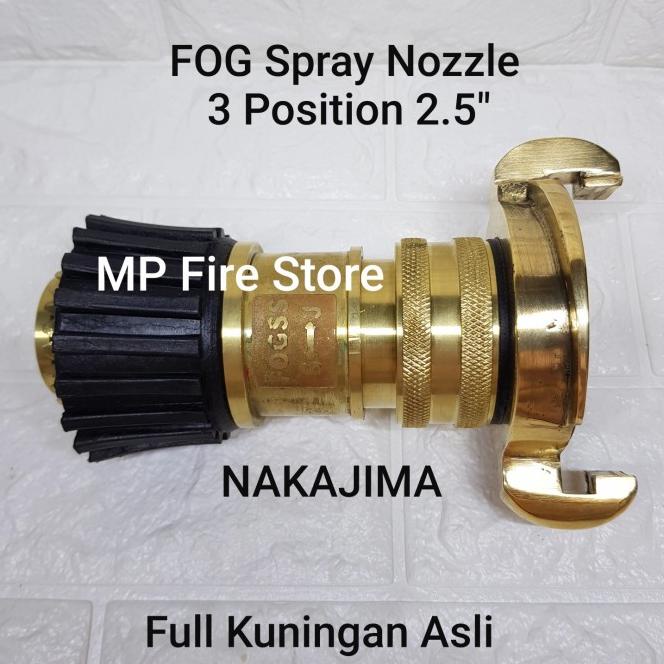 Jual Fire Fog Nozzle Nakajima 2.5 " Jet Spray Variable 3 Position Kuningan | Shopee Indonesia