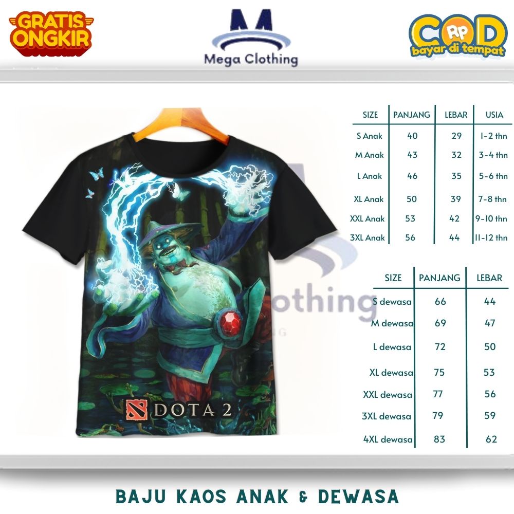 Jual Kaos Game Dota 2 Storm Spirit Unofficial Anak & Dewasa - Baju ...