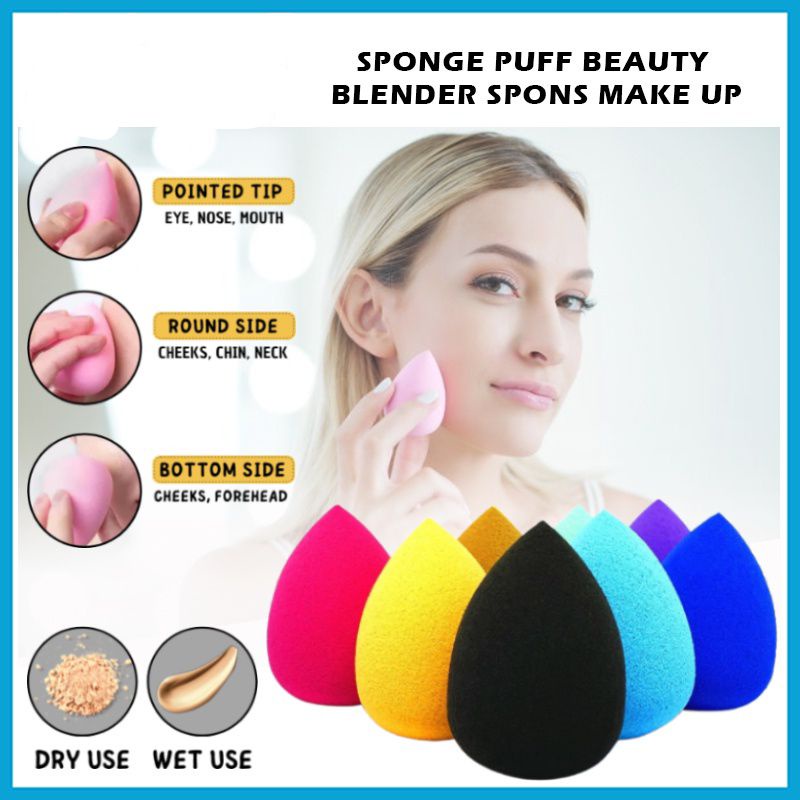 Jual Sponge Puff Egg Drop Contouring Spon Makeup Beauty Blender Alat ...