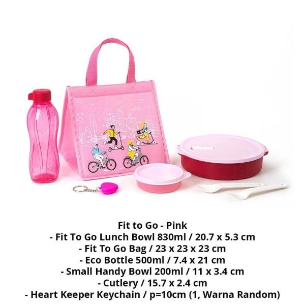 Jual TUPPERWARE LUNCH BOX SET LENGKAP FIT TO GO TERBARU!!! | Shopee ...