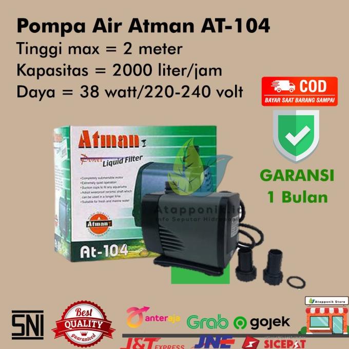 Jual pompa air atman at 104 kolam | Shopee Indonesia