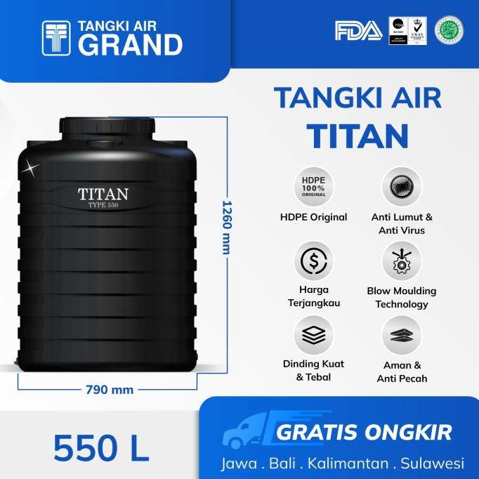Jual Tangki Toren Tandon air Titan Blow 550 L Tidak Berbau & Higienitas ...