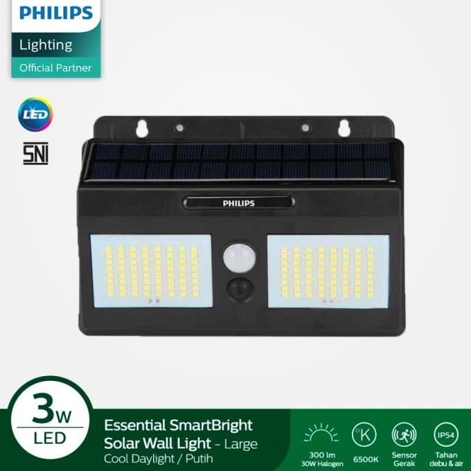 Jual Philips Essential SmartBright Solar Wall Light Large 3W | Shopee ...