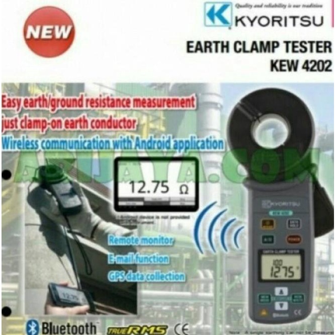 Jual Kyoritsu 4202 Digital Earth Clamp Tester | Tang Ampere Grounding ...