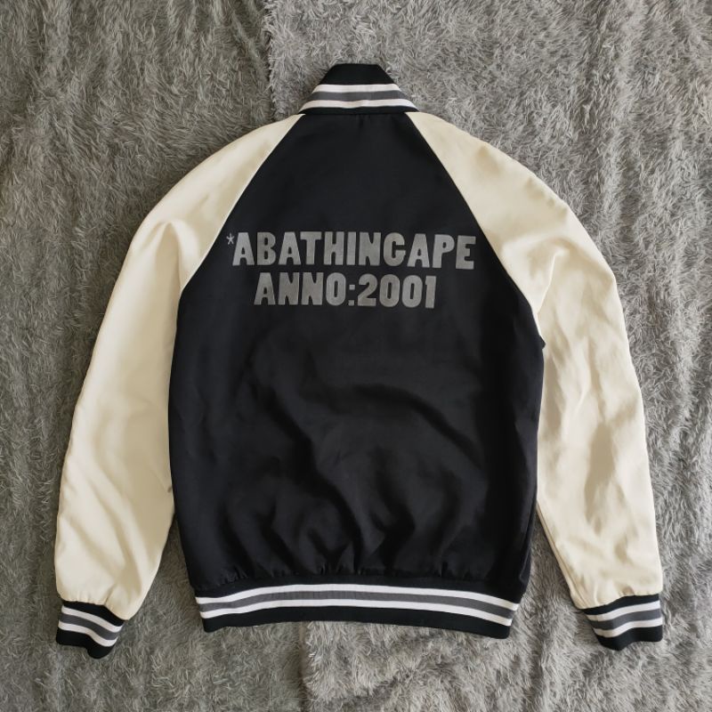 Jual 00's vintage Bape bathing ape varsity jacket | Shopee Indonesia