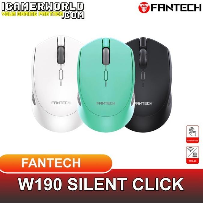 Jual Fantech W190 Silent Mouse Wireless / Bluetooth | Shopee Indonesia