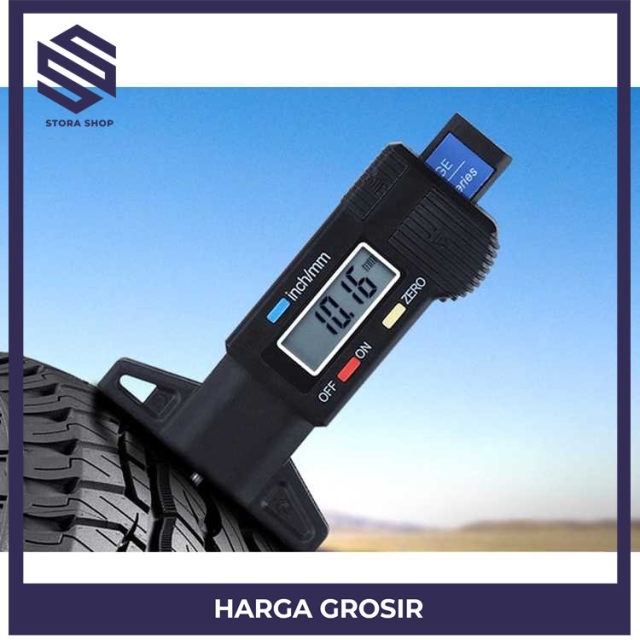 Jual GemRed Alat Ukur Kedalaman Ban Digital Tyre Tread Depth Gauge ...